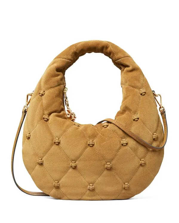 Tory Burch Bunny Knot Suede Crossbody