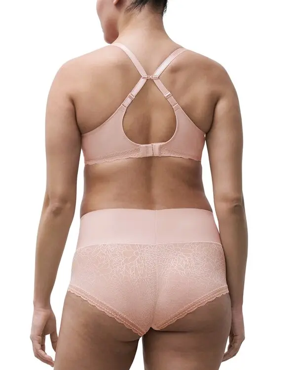 Chantelle Belle Lace Seamless Unlined Bra - Rose
