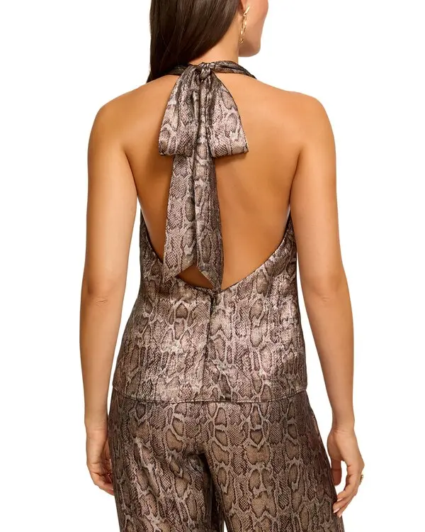 Ramy Brook Ophelia Metallic Halter Top