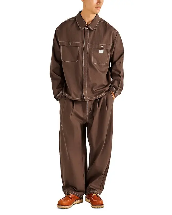 MALBON Station Cotton Pocket Shirt