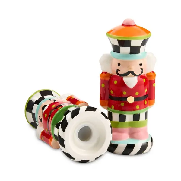MACKENZIE-CHILDS Confetti Nutcracker Salt & Pepper Set