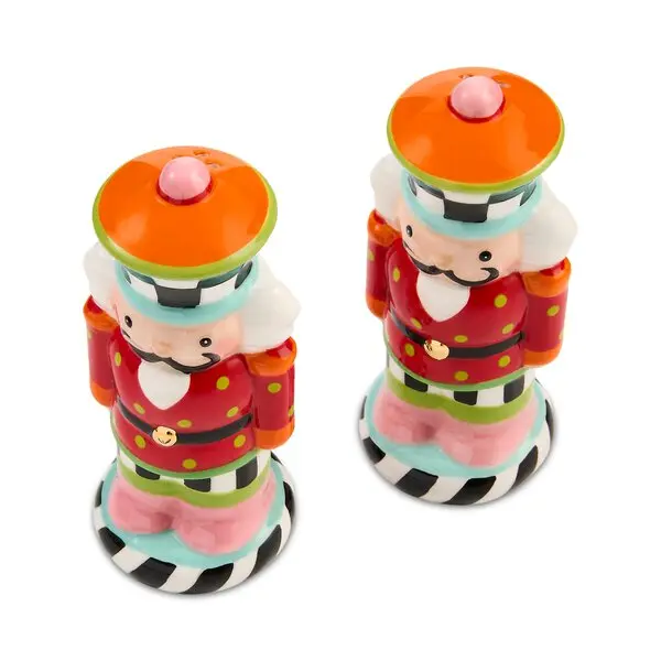 MACKENZIE-CHILDS Confetti Nutcracker Salt & Pepper Set