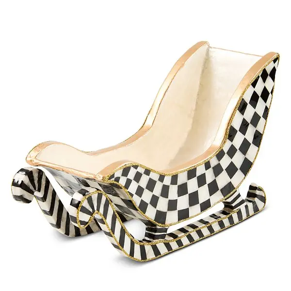 MACKENZIE-CHILDS Courtly Check Capiz Sleigh