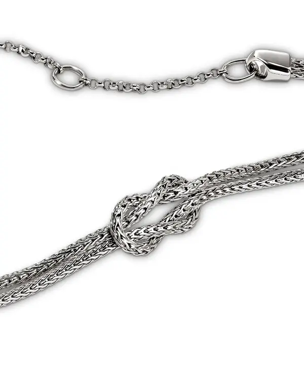 John Hardy Sterling Love Knot Double Chain Necklace