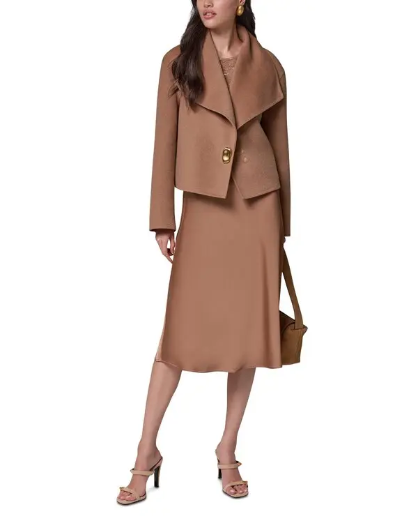 Donna Karan New York Wing Collar Hardware Trim Jacket