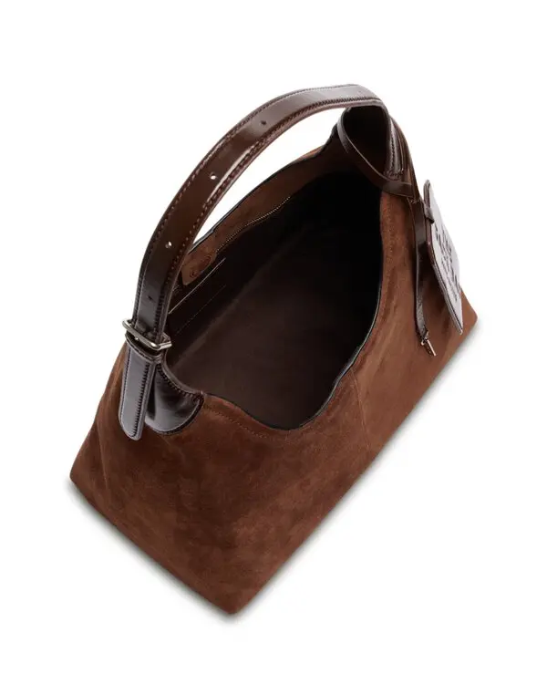 Marc Jacobs Sack Belted Suede Shoulder Bag