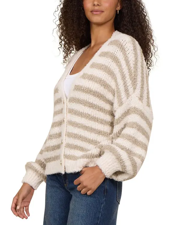 Vintage Havana Striped V Neck Cardigan