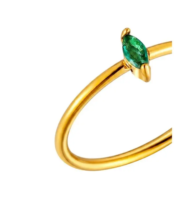 ATOLEA Dainty Emerald Ring