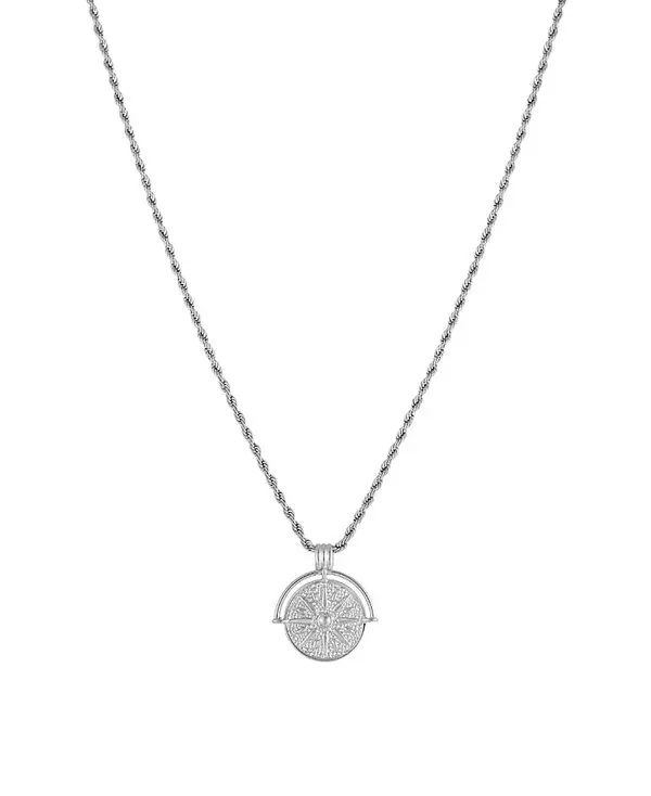 ATOLEA Golden Sun Necklace - Silver
