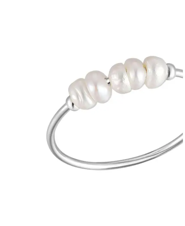 ATOLEA Mini Pearls Ring - Silver