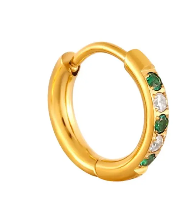 ATOLEA Oasis Green Hoops Earrings