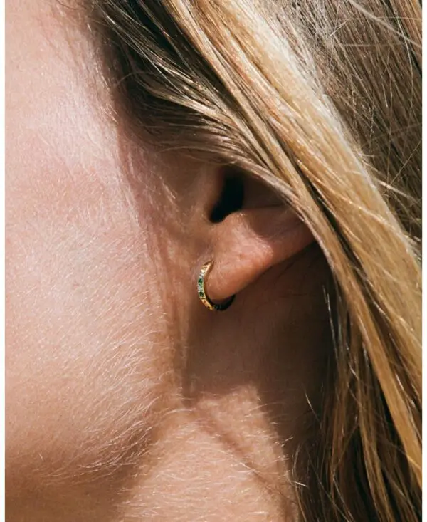 ATOLEA Oasis Green Hoops Earrings