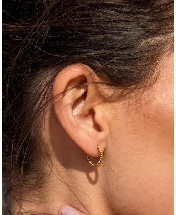 ATOLEA Twisted Hoops Earrings
