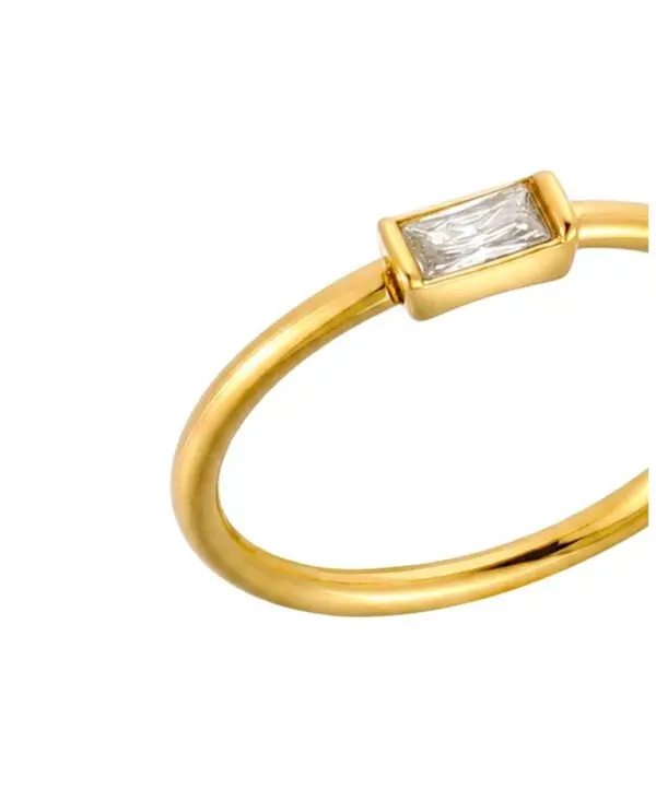 ATOLEA Dainty Crystal Ring