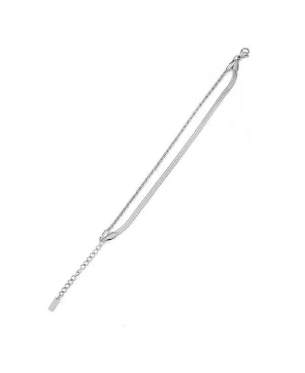 ATOLEA Ios Layered Bracelet - Silver