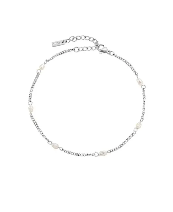ATOLEA Lovina Freshwater Pearl Bracelet - Silver