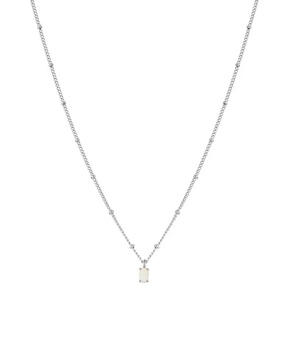 ATOLEA Opal Necklace - Silver