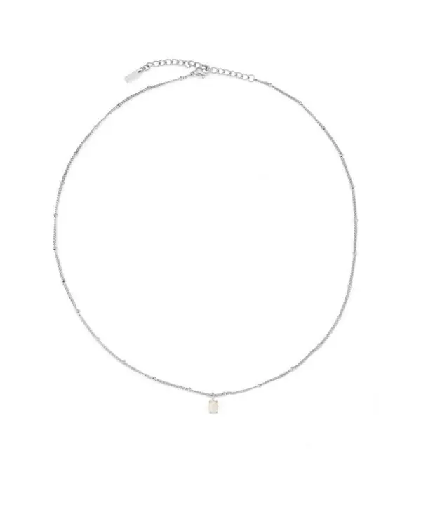 ATOLEA Opal Necklace - Silver