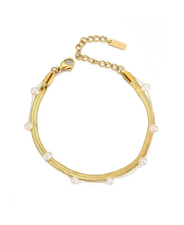 ATOLEA Santorini Layered Bracelet - Gold