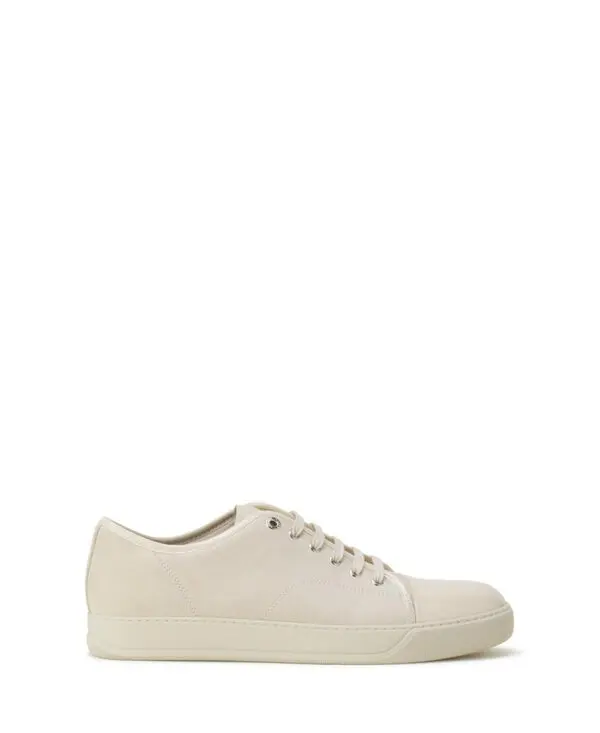 LANVIN Dbb1 Sneakers In Patent Leather And Suede - Light Beige