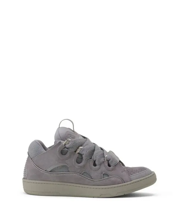 LANVIN Curb Monochrome Suede Sneakers