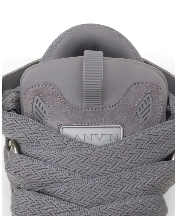 LANVIN Curb Monochrome Suede Sneakers