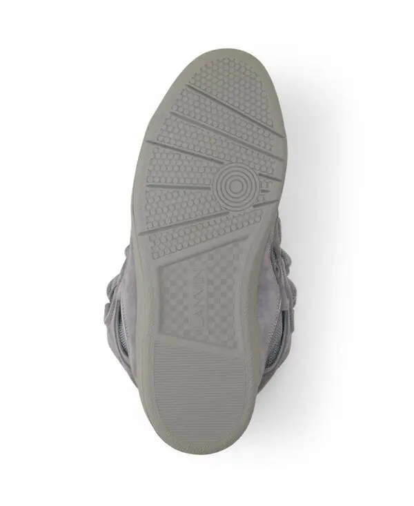 LANVIN Curb Monochrome Suede Sneakers