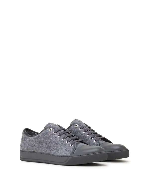LANVIN Dbb1 Sneakers In Felt And Nappa Leather