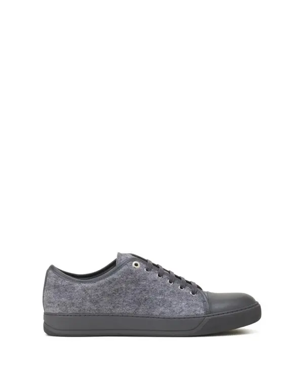 LANVIN Dbb1 Sneakers In Felt And Nappa Leather