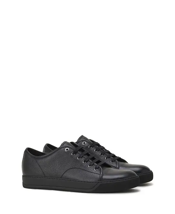 LANVIN Dbb1 Sneakers In Nappa And Grained Leather - Black