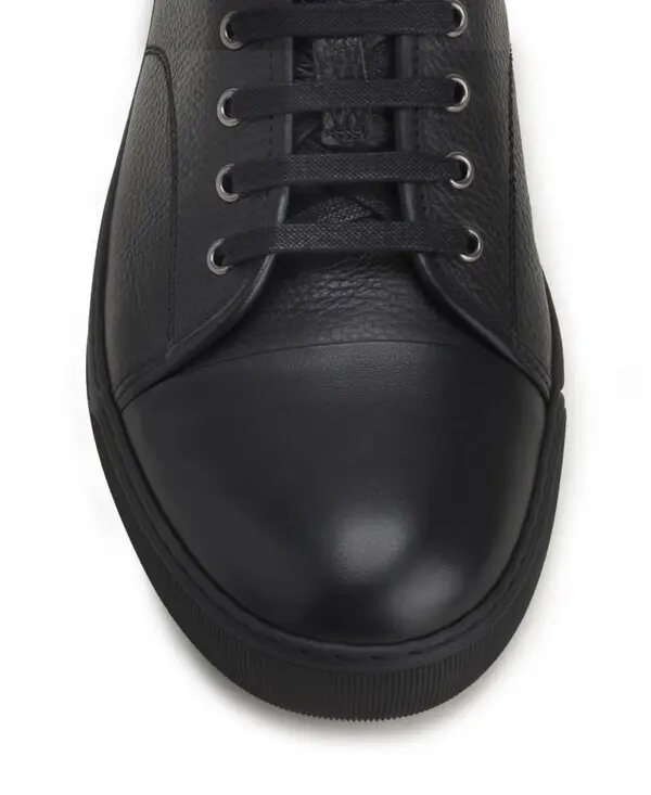 LANVIN Dbb1 Sneakers In Nappa And Grained Leather - Black