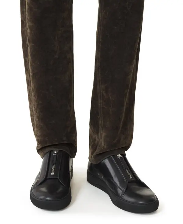 LANVIN Dbb1 Zip Sneakers In Leather