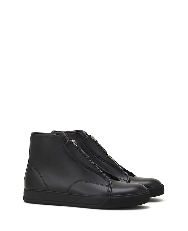 LANVIN Dbb1 High-top Sneakers In Leather
