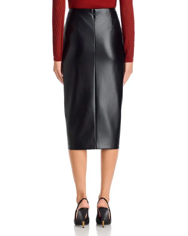 Elie Tahari The Amelia Faux Leather Skirt
