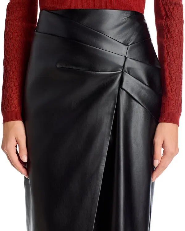Elie Tahari The Amelia Faux Leather Skirt