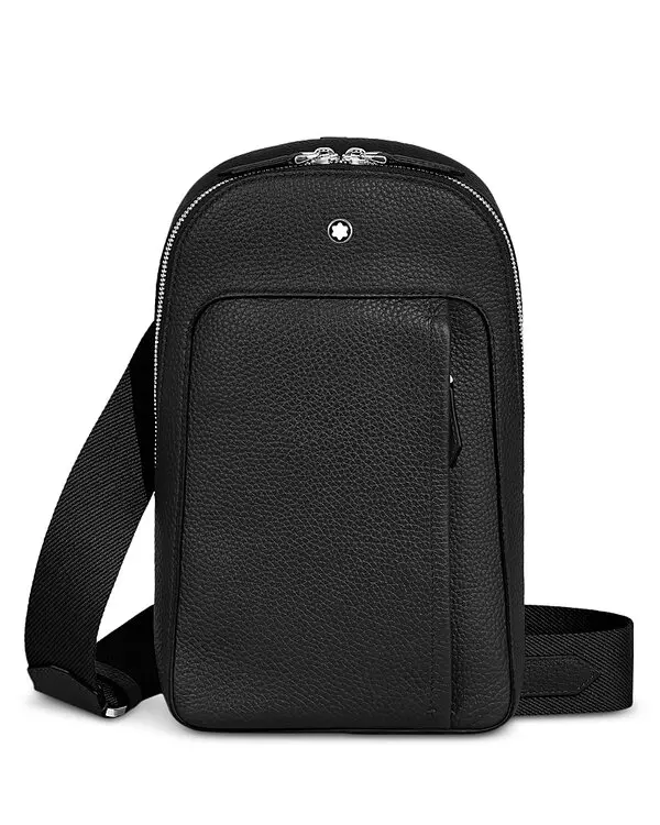 Montblanc Companion Grained Leather Crossbody - Black