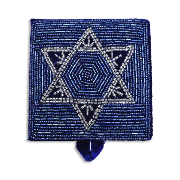 SUDHA PENNATHUR Star Of David Beaded Box Exclusive