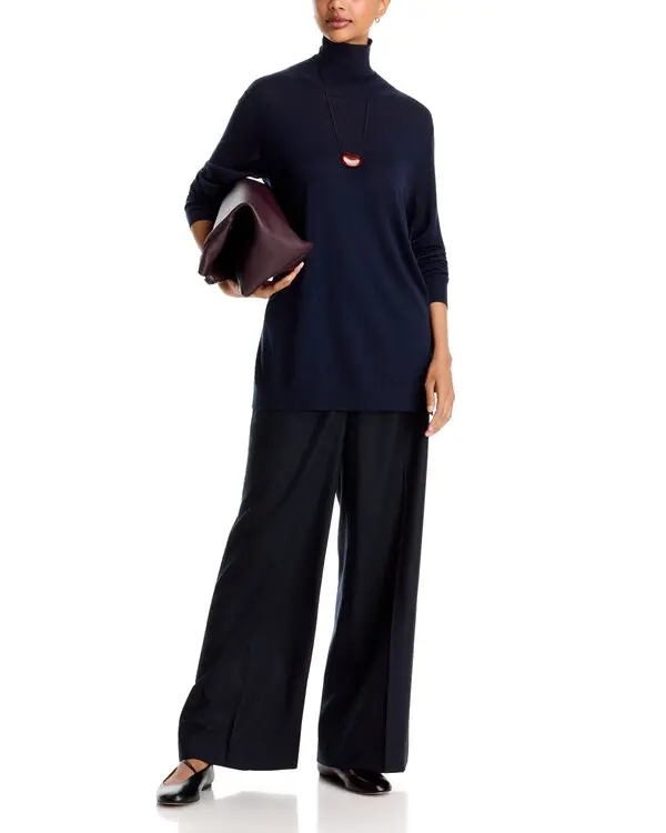 Lafayette 148 New York Wool Stand Collar Sweater