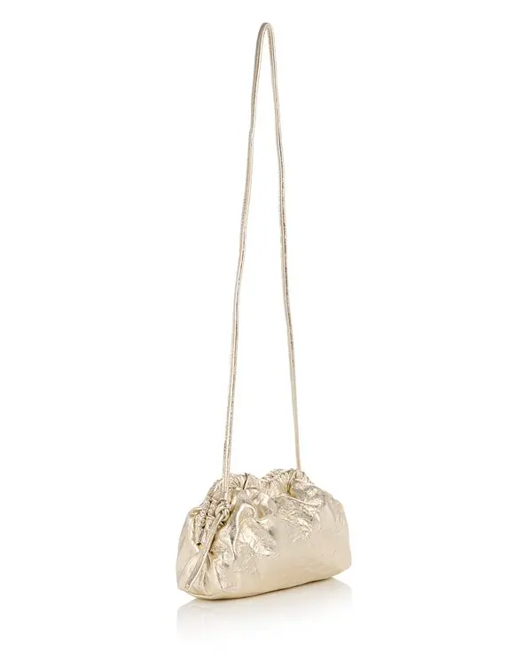 MANSUR GAVRIEL Mini Leather Cloud Clutch - Gold