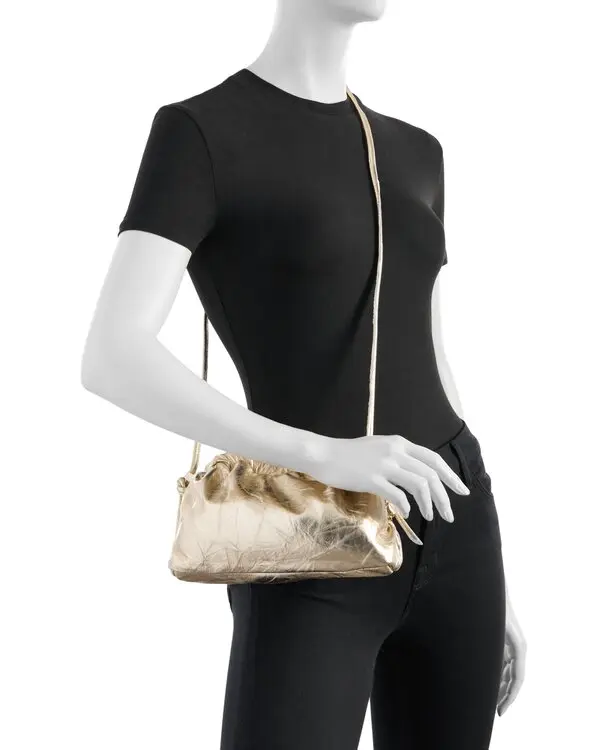 MANSUR GAVRIEL Mini Leather Cloud Clutch - Gold