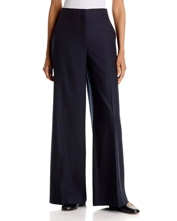 Lafayette 148 New York Thames Wide Leg Wool Pants