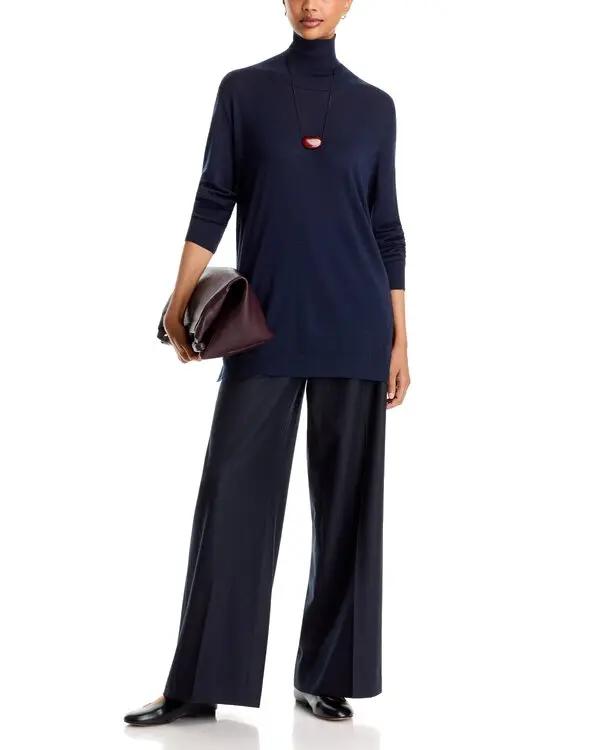 Lafayette 148 New York Thames Wide Leg Wool Pants