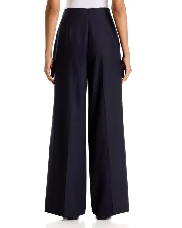 Lafayette 148 New York Thames Wide Leg Wool Pants