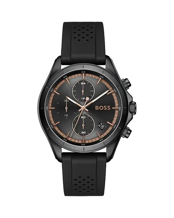 Hugo Boss Bossletic Chronograph, 43.4mm - Black/black