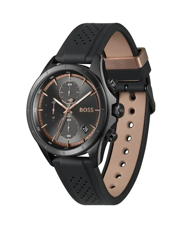 Hugo Boss Bossletic Chronograph, 43.4mm - Black/black