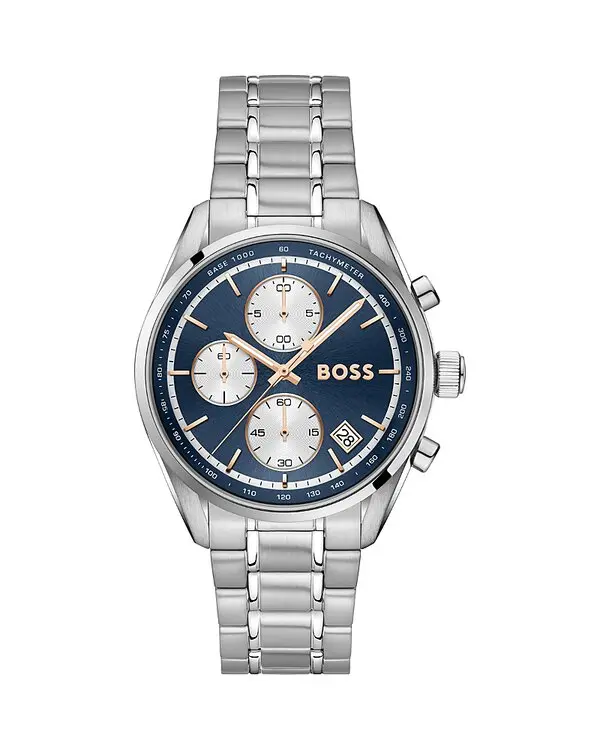 Hugo Boss Grand Prix Chronograph, 38mm - Blue/steel