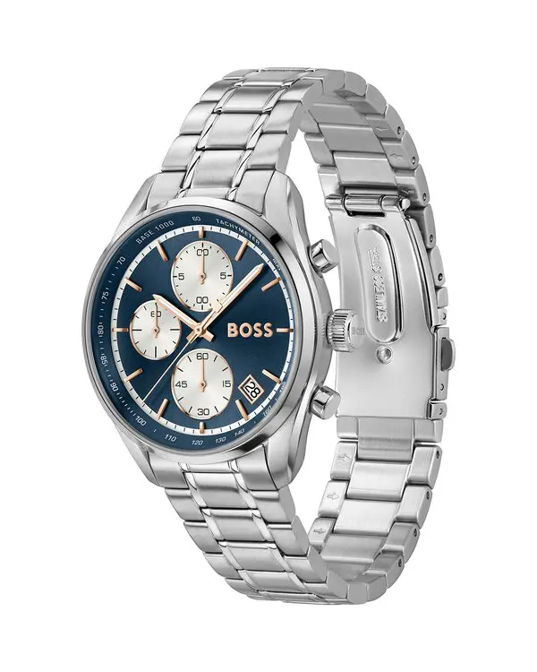 Hugo Boss Grand Prix Chronograph, 38mm - Blue/steel