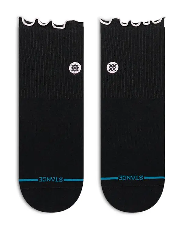 Stance Pop Ruffle Icon Quarter Socks - Black