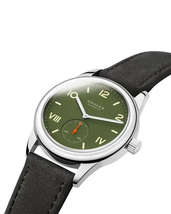 NOMOS GLASHUTTE Club Campus All Olive Watch, 36mm