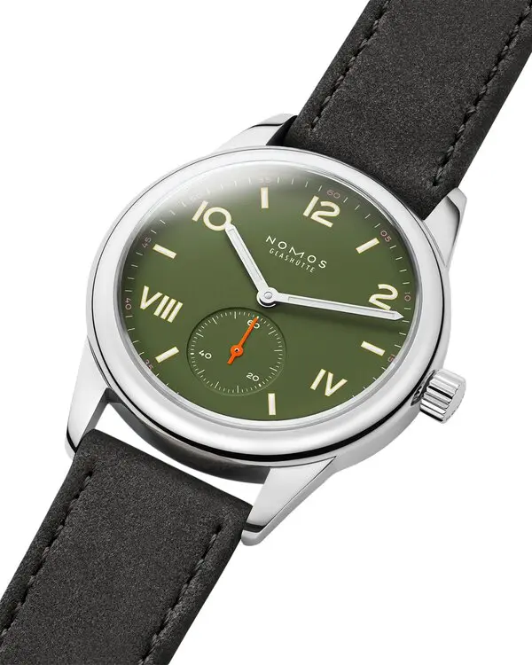 NOMOS GLASHUTTE Club Campus All Olive Watch, 36mm